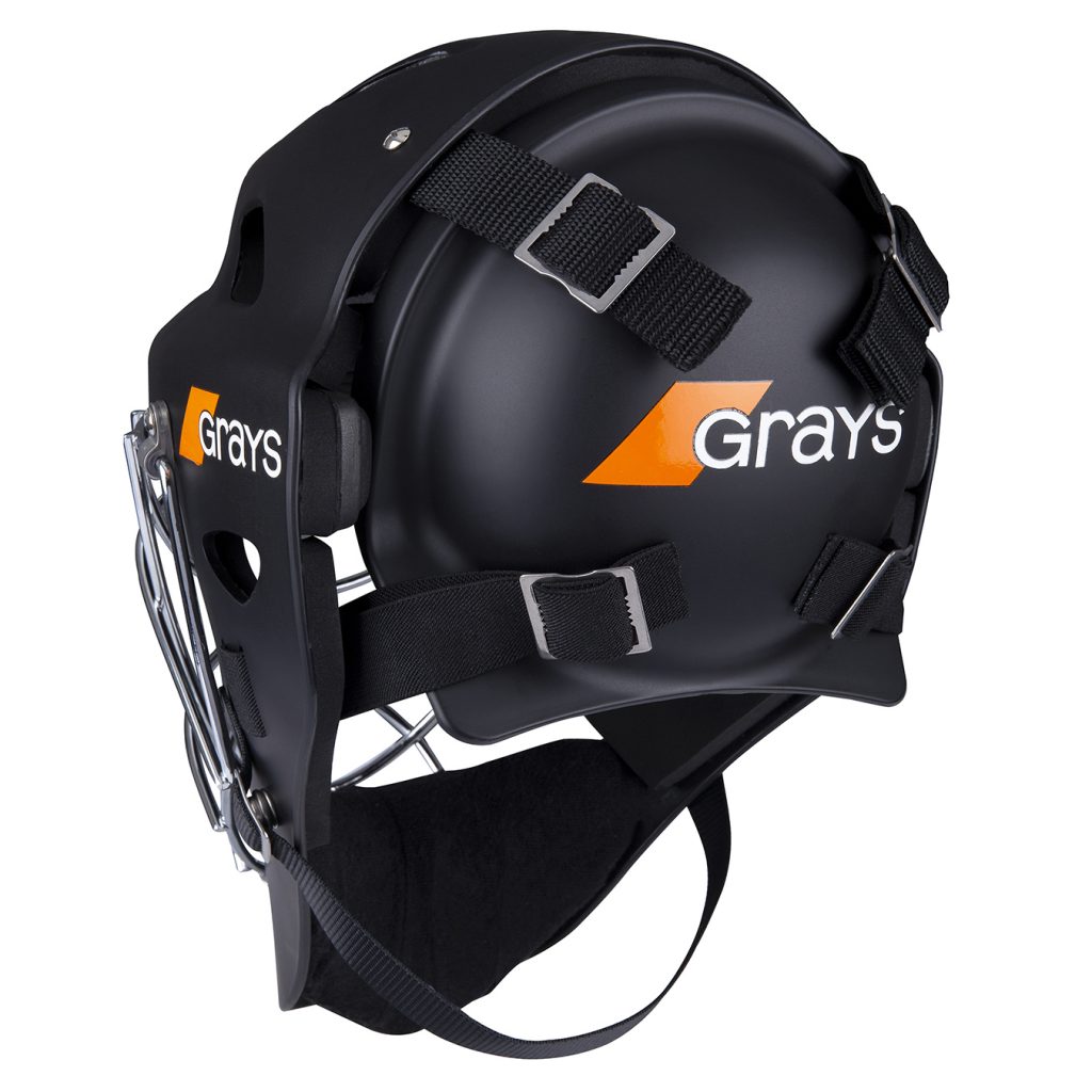 Grays G600 Hockey Goalkeeper Helmet (Black/Chrome) - Wasp Sports