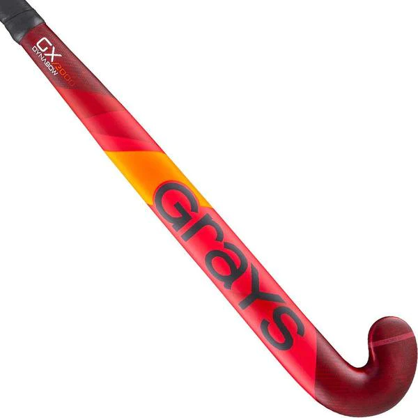 Grays GX2000 Dynabow Hockey Stick - Senior (Red) - Wasp Sports